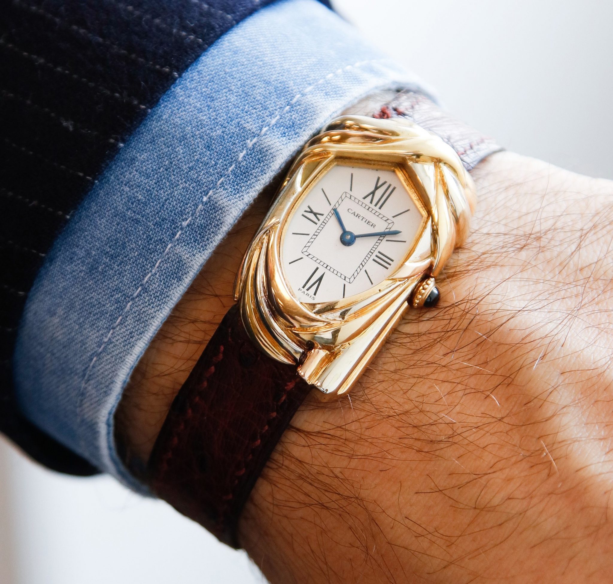 Rare Paris-Dakar-inspired Cartier Cheich watch for sale - Magneto